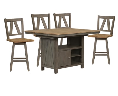 Blanco Peak 5 Pc. Counter Height Dining Set | Furniture Row